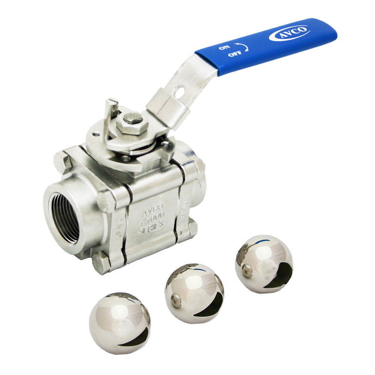 1900 Series - 3 Piece, Vee Port, Fire Safe, Control Ball Valve ...